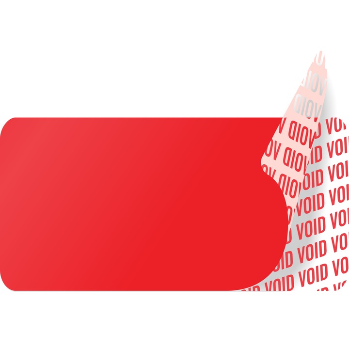 Red VOID Сигурни самозалепващи етикети Формат 20 x 10 mm 500 броя - eMAG.bg