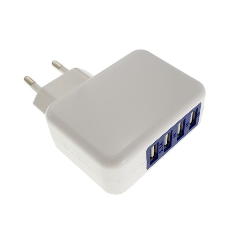 Adaptor priza cu 4 porturi USB, 15W, Gonga® Alb - eMAG.ro
