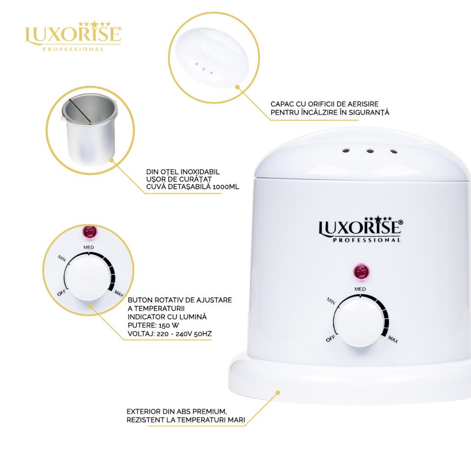 Професионален нагревател за кола маска Luxorise, 1000 ml - eMAG.bg