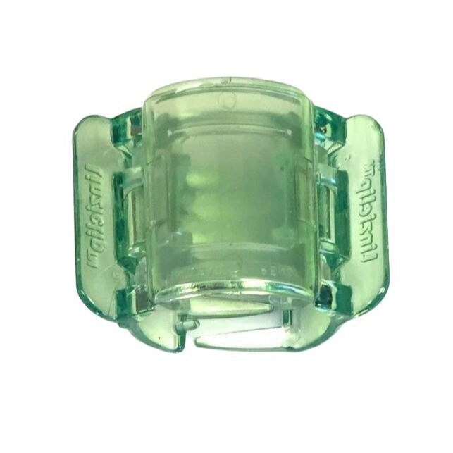 Cleste de par Linzi Clip Midi, Translucent Green, verde transparent ...