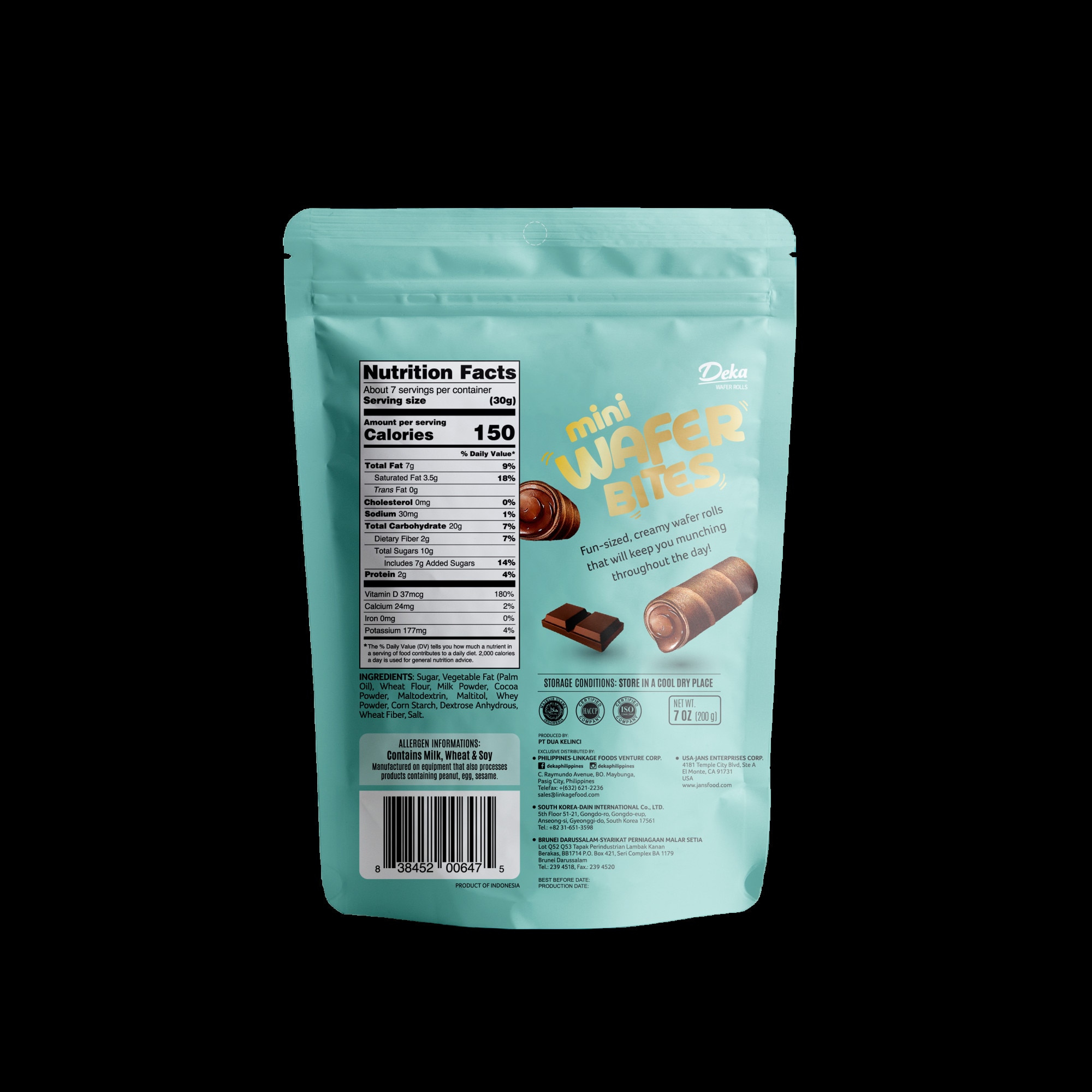 Mini Wafer Bites mini rulouri cu ciocolata 200g - eMAG.ro