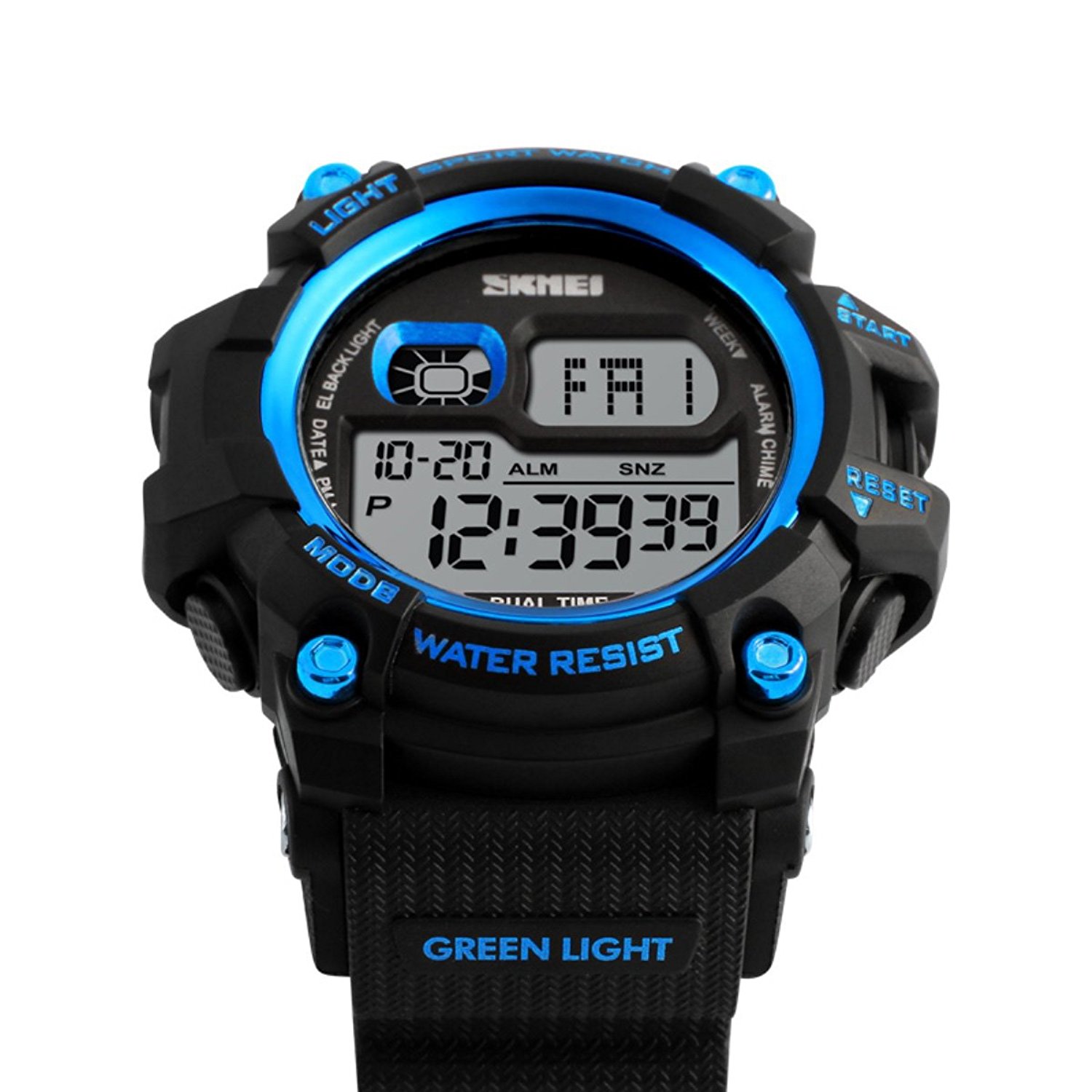 Ceas sport pentru barbati Shiny Digital, Albastru - eMAG.ro