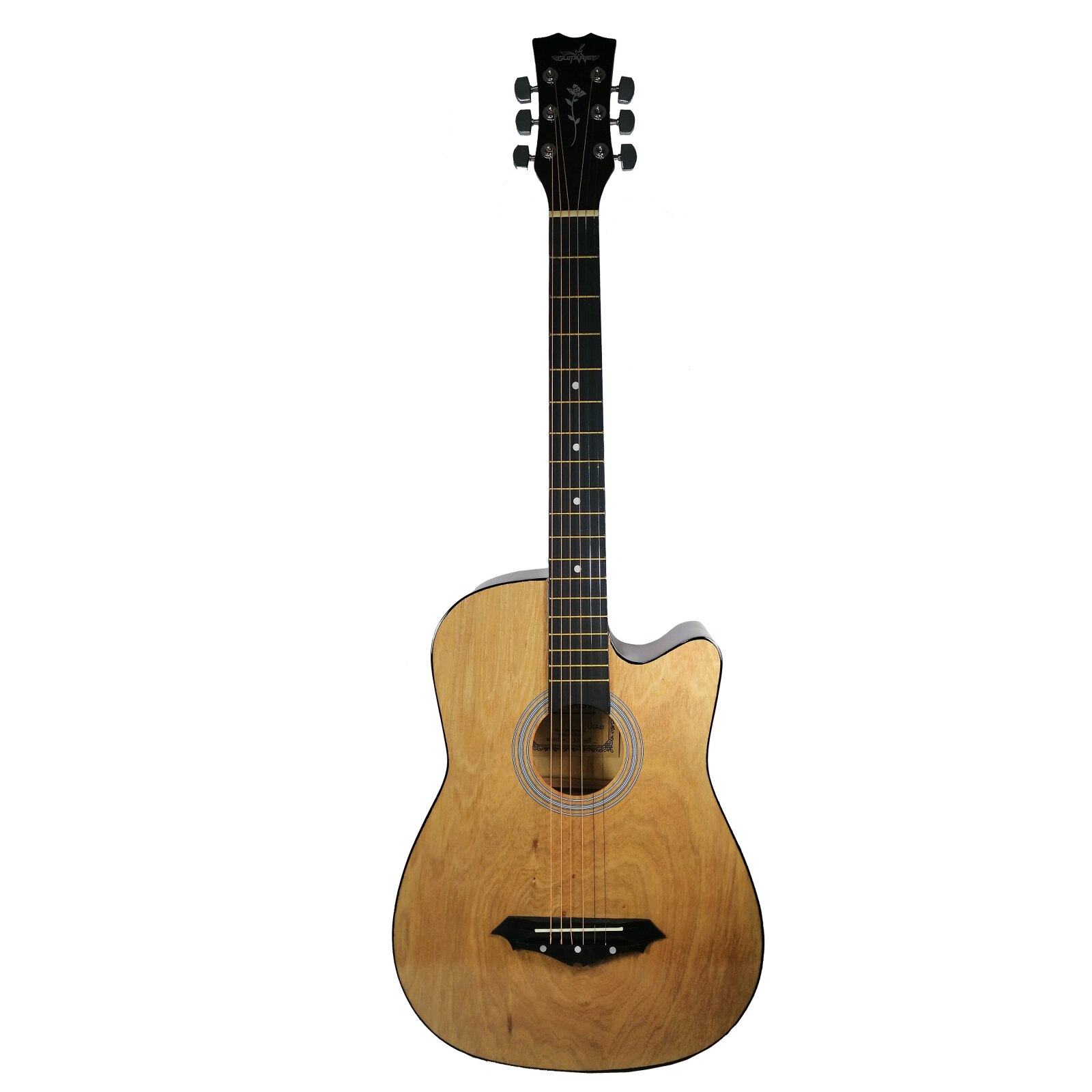 Chitara clasica din lemn 95 cm, Deluxe Edition, Cutaway Country Natur - eMAG.ro