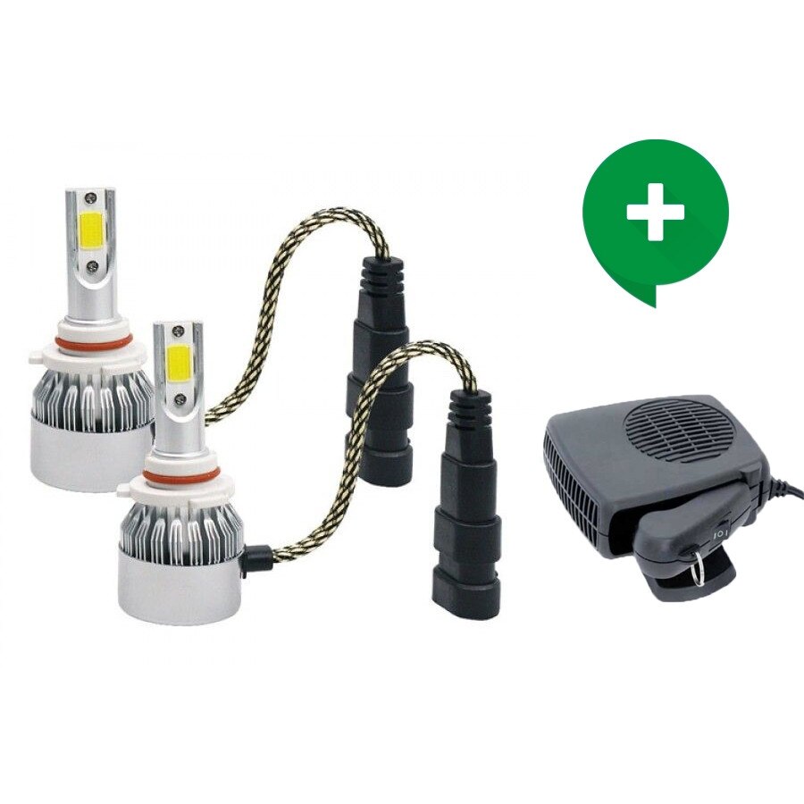 Комплект диодни крушки за фарове Led Headlight C6 9005- 36W. Над 150 % по-ярка светлина ...