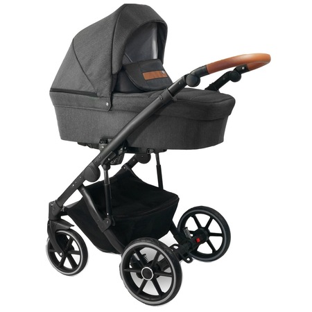 Carucior copii 3 in 1, landou, varianta sport si scaun auto, Bexa Line Deep Grey - eMAG.ro