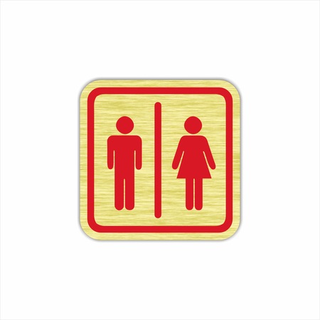 Set placute indicatoare, pentru Wc / Toaleta, barbati si femei, plastic ...
