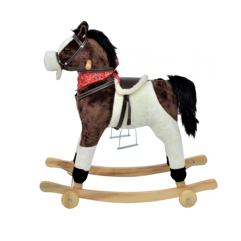 Balansoar calut Little Mom Rider cu roti pentru copii - eMAG.ro