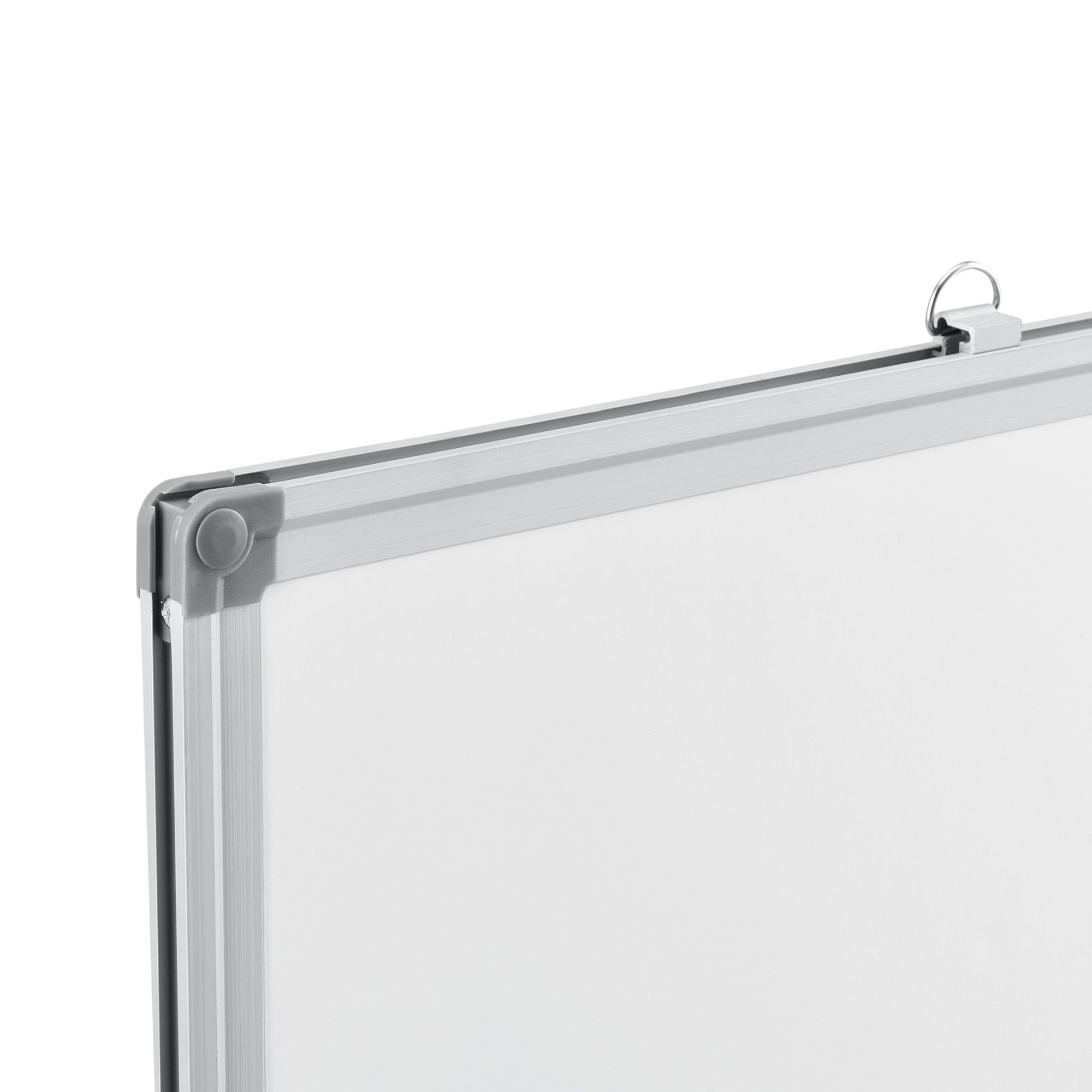 Tabla magnetica alba Whiteboard, pro.tec, 100 x 80 cm, aluminiu/metal ...