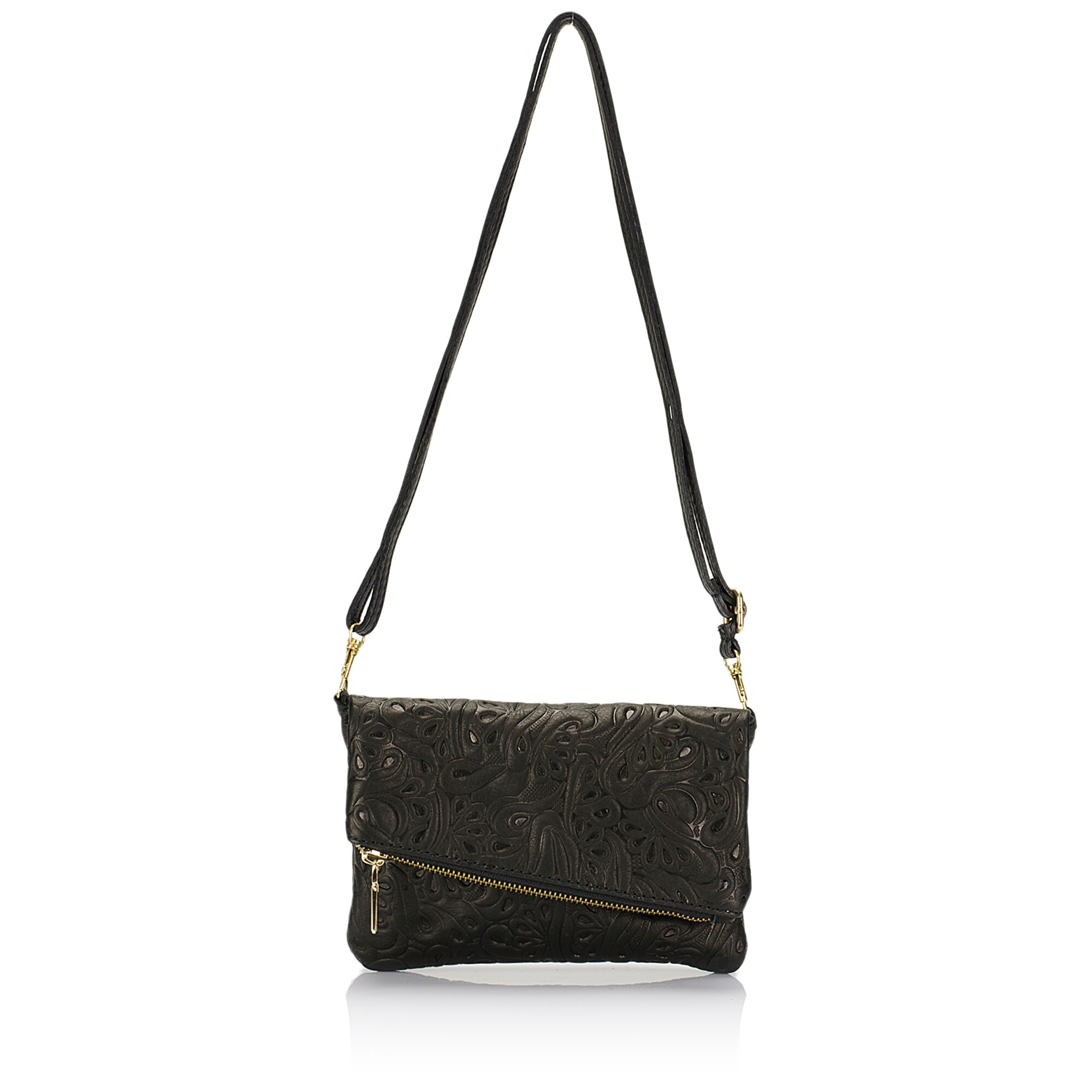 Дамска чанта Markese, Кожа, Черна - eMAG.bg