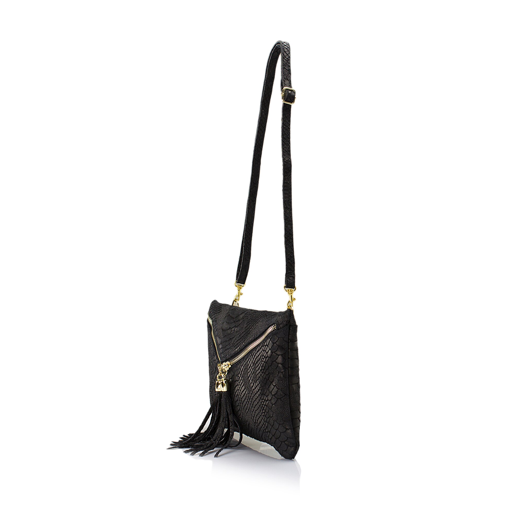 Geanta neagra, de dama, Giulia Massari, din piele - eMAG.ro