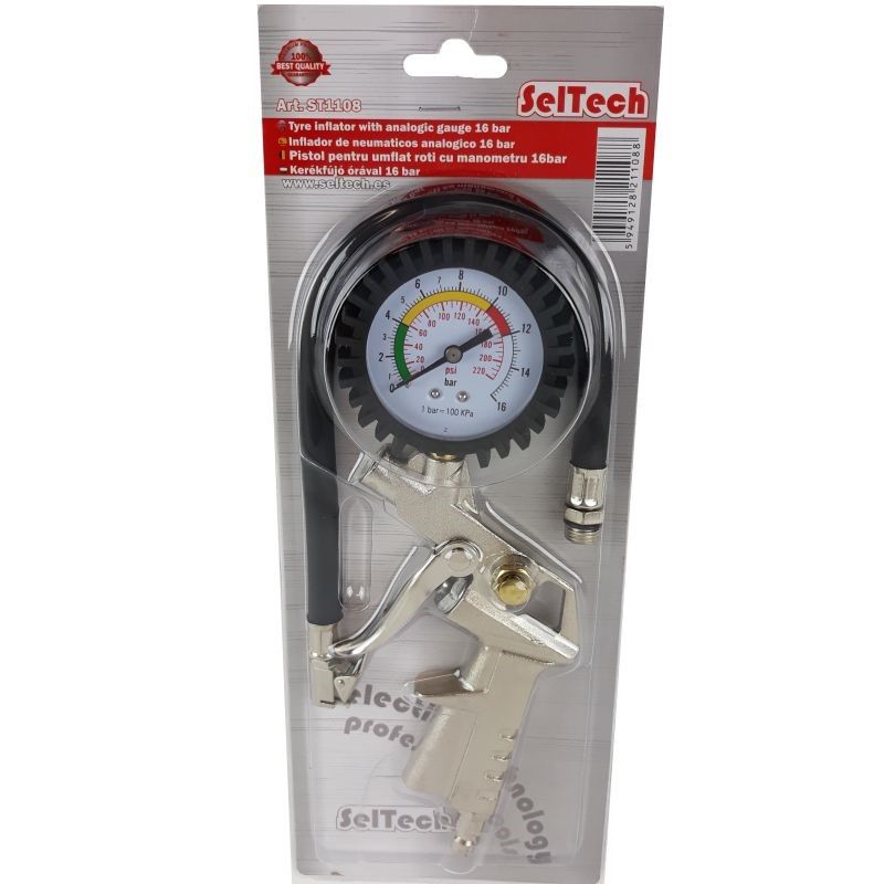 Pistol pentru umflat roti, SelTech, 16bar - eMAG.ro