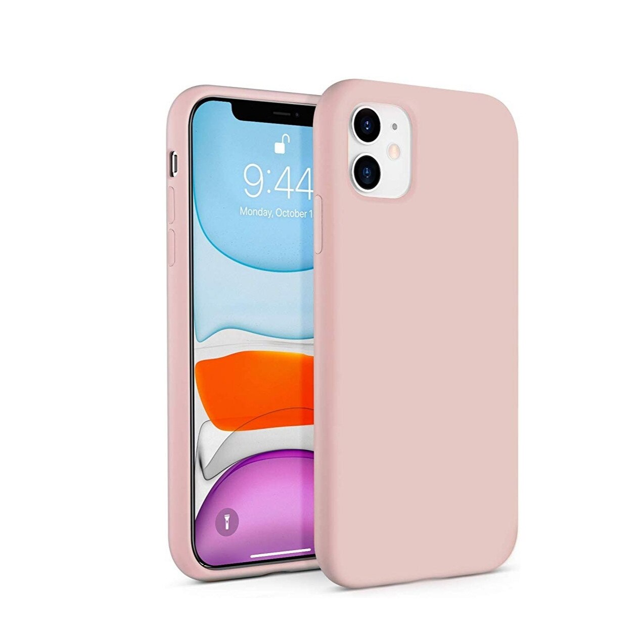 Husa silicon antisoc cu microfibra in interior compatibila cu Iphone 11 ...