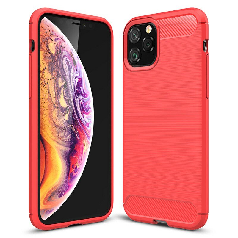 Husa de protectie BIBILEL cu insertii carbon pentru Iphone 11 Pro ...