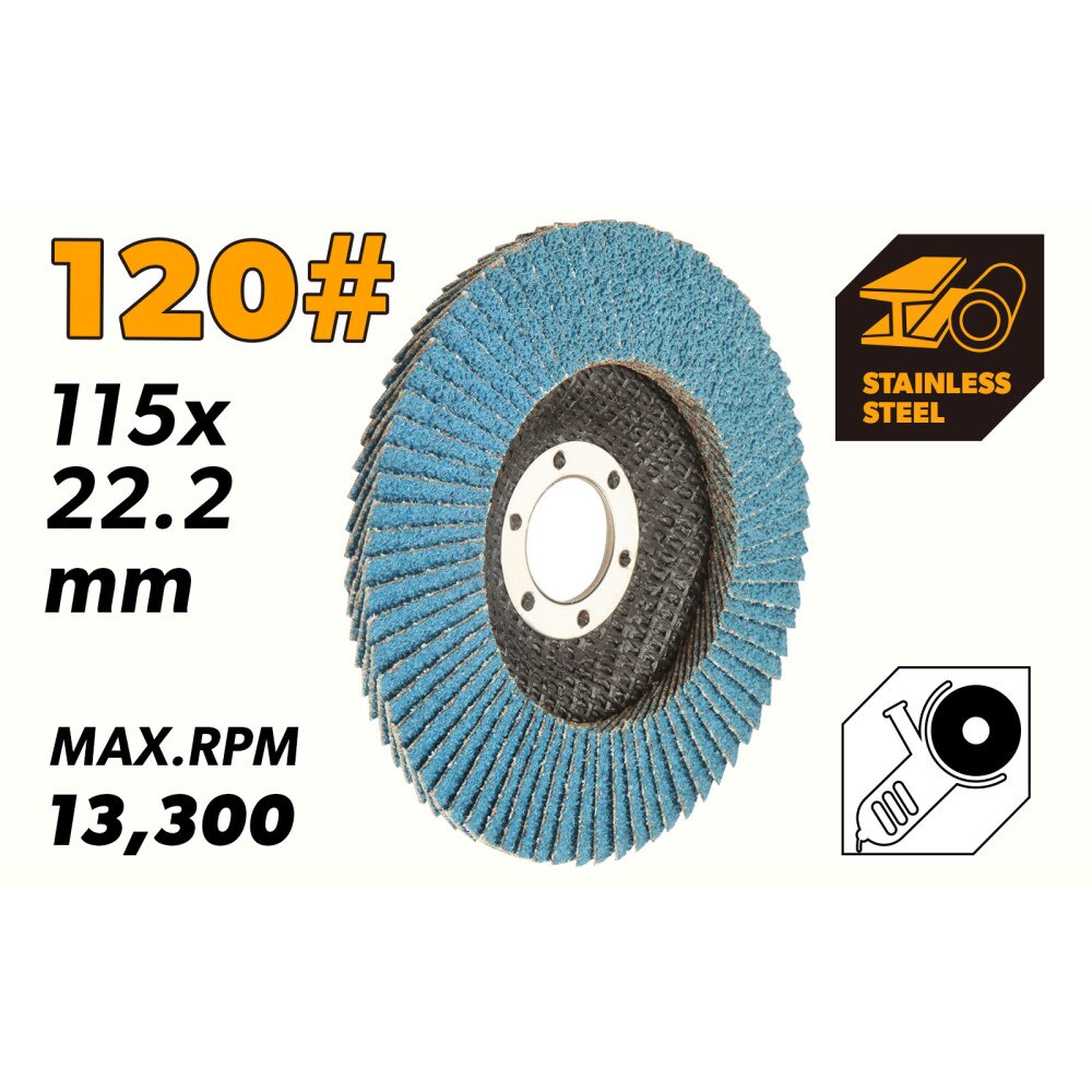 Disc abraziv lamelar din oxid de zirconiu (Intaritura din fibre ...