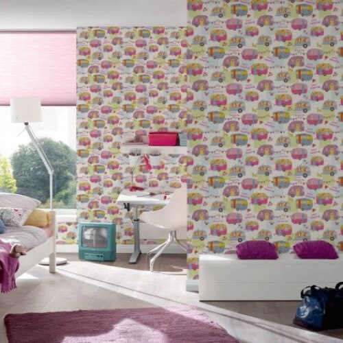 Tapet AS Creation 34345-3 Camping colorat, 0.53 x 10 m - eMAG.ro