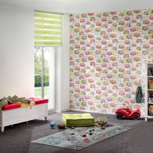 Tapet AS Creation 34345-3 Camping colorat, 0.53 x 10 m - eMAG.ro