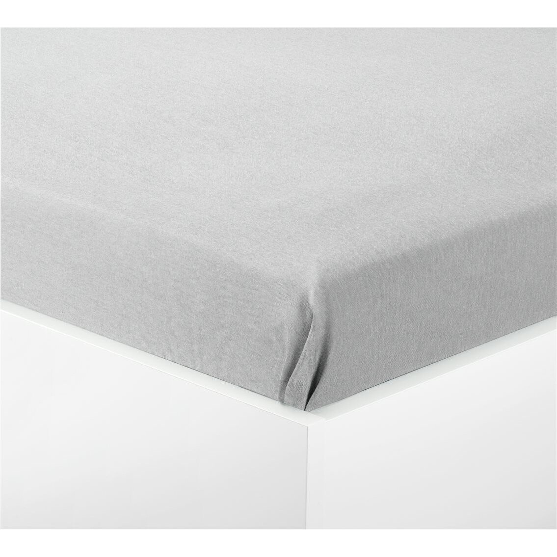 Cearsaf de pat, Bumbac, 140x250 cm, Gri deschis - eMAG.ro