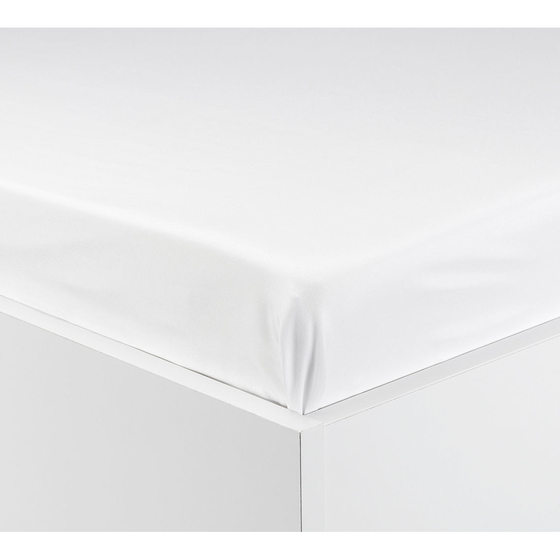 Cearsaf de pat, Microfibra de poliester, 240x250 cm, Alb - eMAG.ro