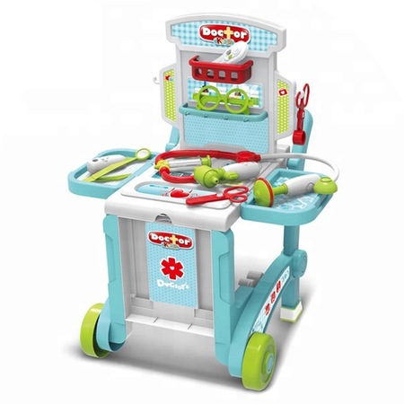 Set doctor Troller 3 in 1 cu suport, roti, trusa si diverse accesorii ...