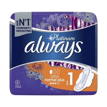 Absorbante Always Platinum Normal, 8 buc - eMAG.ro