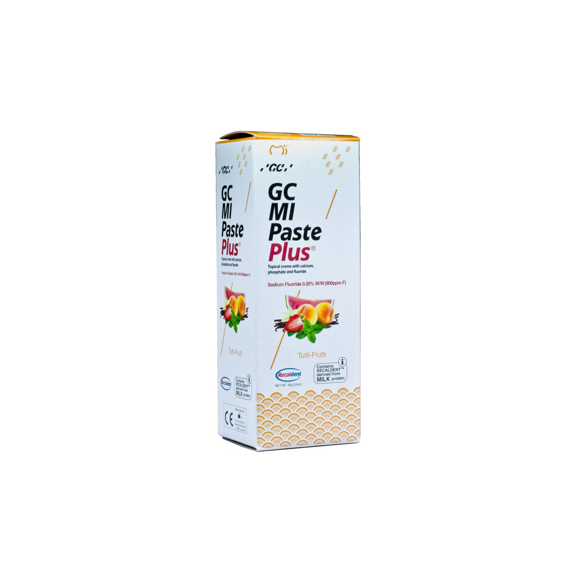 Crema dentara topica pe baza de apa GC MI PASTE, tutti-frutti, 40 g ...