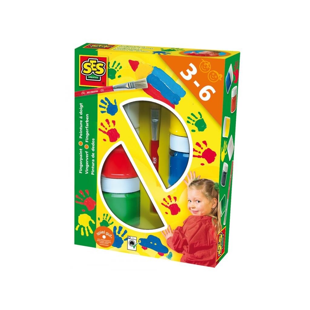 Ujjfesték alapszínek 6x50 ml - Ses - eMAG.hu