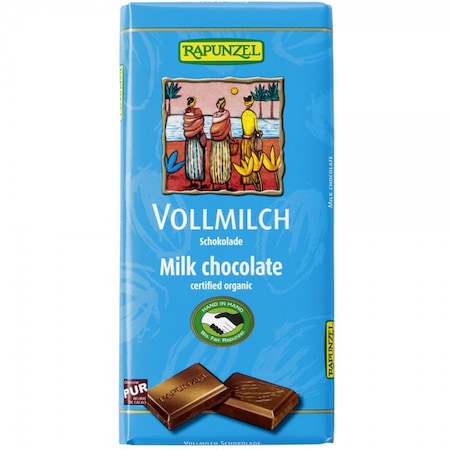 Ciocolata din lapte integral bio, 100g, Rapunzel - eMAG.ro