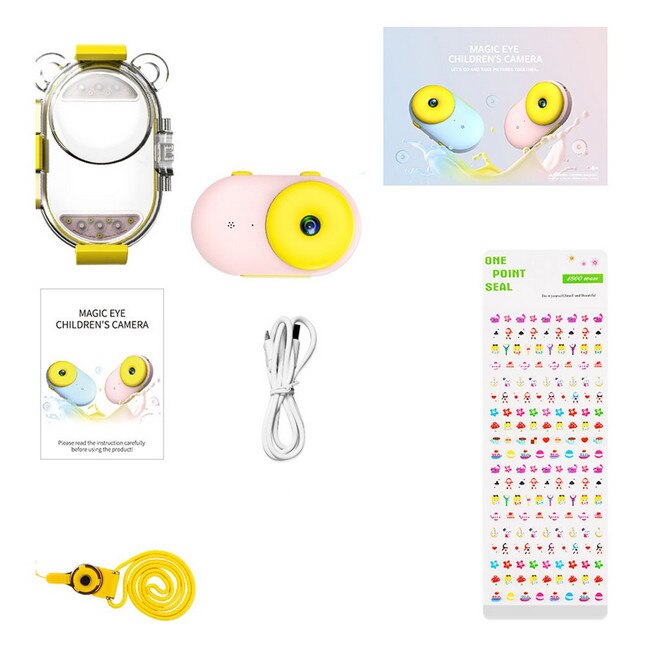 Camera foto digitala subacvatica, Magic Eye, 8MP, Functie Selfie ...