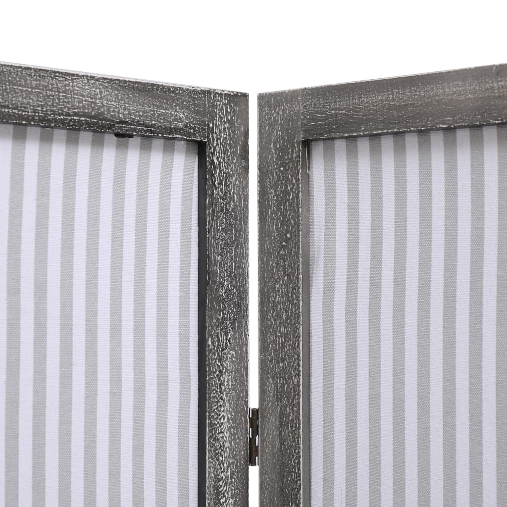 Paravan / Separator camera 6 panouri, vidaXL, Lemn/Textil, 210 x 165 cm ...