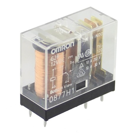 Моностабилно реле, 12V DC, 10A, серия G2R, OMRON, G2R-1 12VDC, T118816 ...