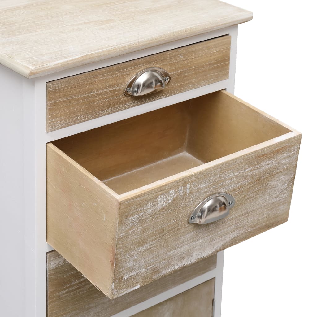 Dulap lateral, 38 x 28 x 86 cm, lemn de paulownia, Usor de montat 1277 ...