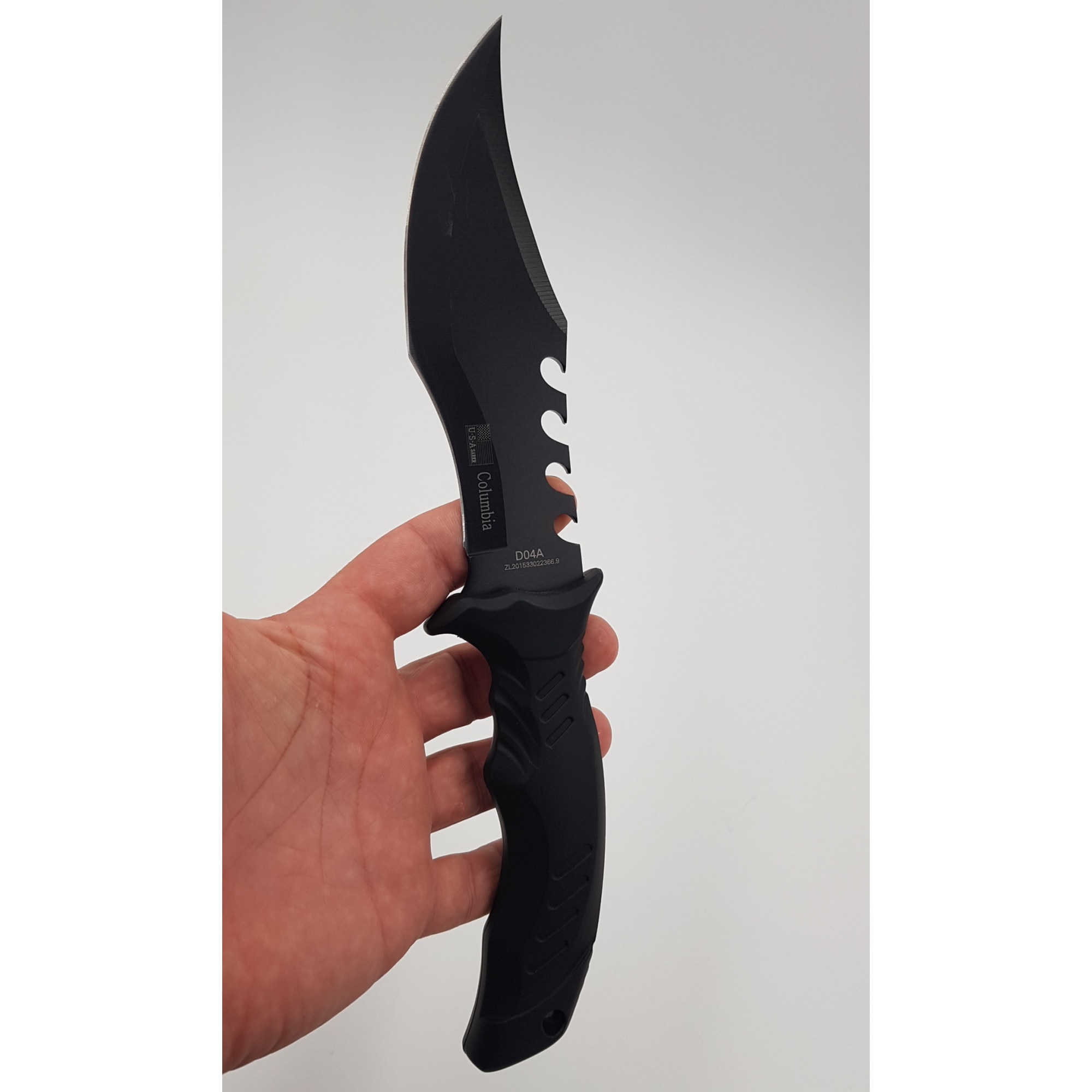 Cutit vanatoare Columbia 29 cm, maner plastic dur, husa, D04A - eMAG.ro