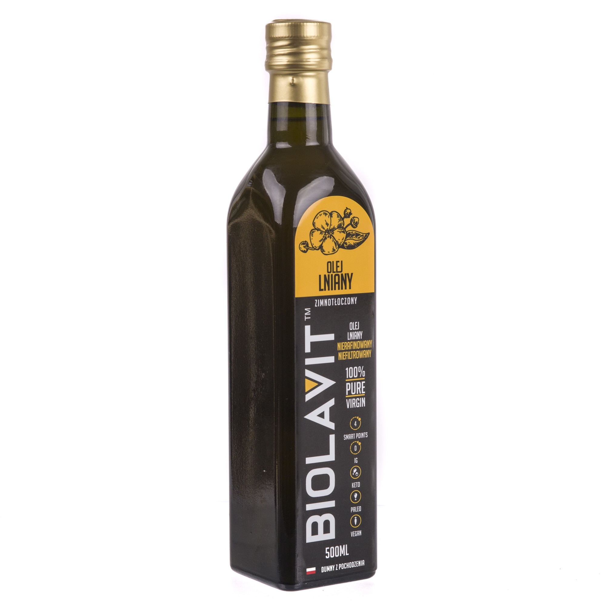 Ulei de In Presat la Race Nefiltrata Natural Biolavit 500 ml - eMAG.ro