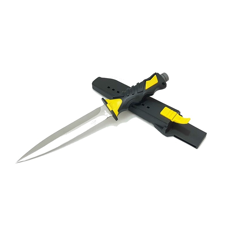 Cutit tip baioneta 34 cm Lama cu doua taisuri - eMAG.ro