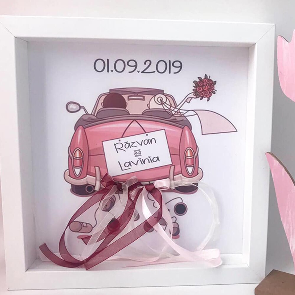 Rama Foto Personalizata, Wedding Gift, The Frame, Neagra, 23 x 23 cm ...