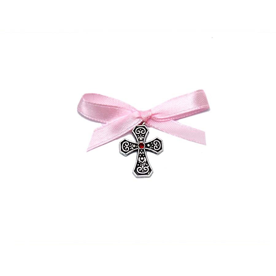Cruciulite botez stras central, fundita roz Denikos® 93 - eMAG.ro