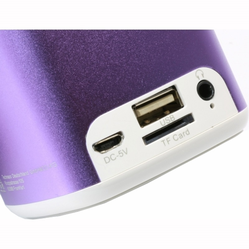 Boxa portabila Bluetooth MusicMan Makro Soundstation NFC-X6, Violet ...