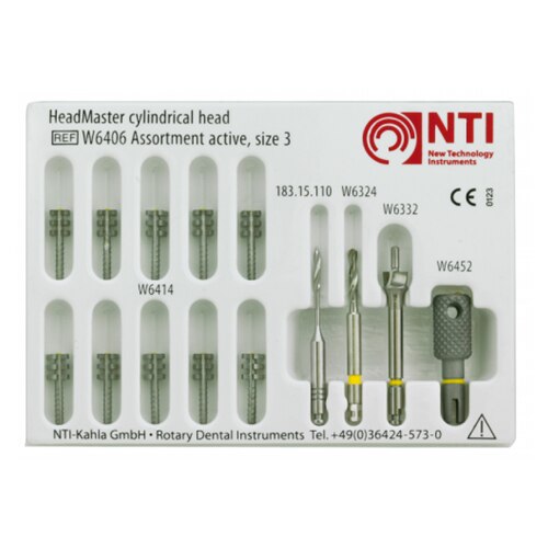 NTI-Kahla коренови щифтове от титан-актив 10 броя с инструменти No 3 цилиндър - W6406 - eMAG.bg