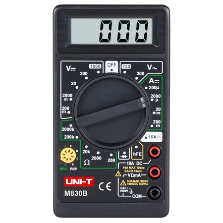 Multimetru Digital UNI-T v30B, Negru - eMAG.ro