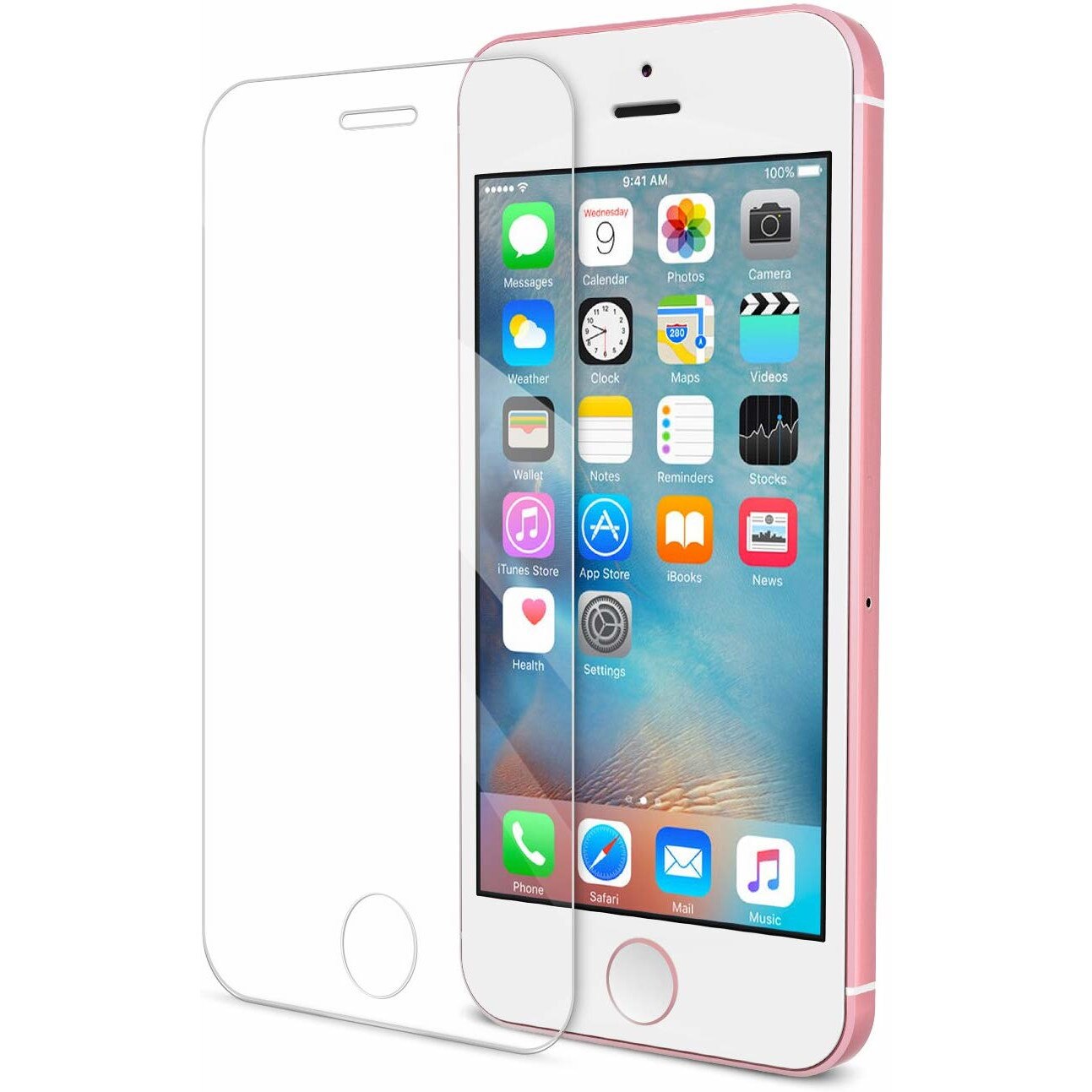 Folie de sticla, case friendly GloMax, pentru Apple iPhone SE ...