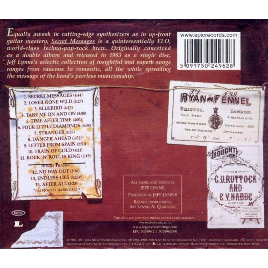 Electric Light Orchestra Elo Secret Messages [cd] Emag Bg