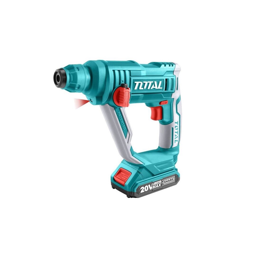 Ciocan rotopercutor 1.5J, alimentare 20V, 900RPM, 5100 BPM, TOTAL ...