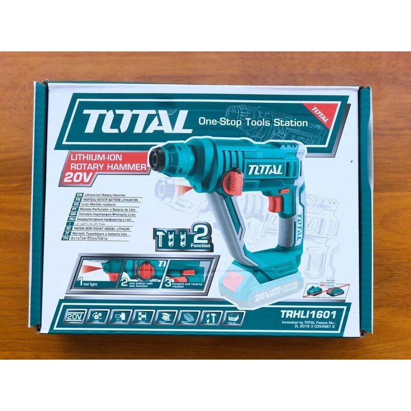 Ciocan rotopercutor 1.5J, alimentare 20V, 900RPM, 5100 BPM, TOTAL ...