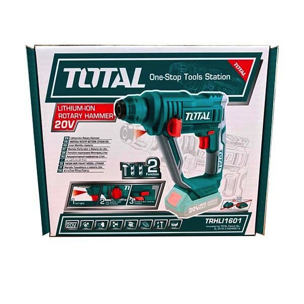 Ciocan rotopercutor 1.5J, alimentare 20V, 900RPM, 5100 BPM, TOTAL ...