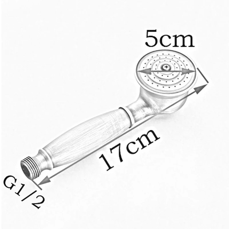 Set bara dus, cu para si furtun, fixare perete, inox satinat TRENDY S ...