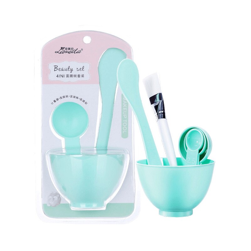 Kit 4 in 1 Lamiela pentru dozare, preparare si aplicare masca faciala ...