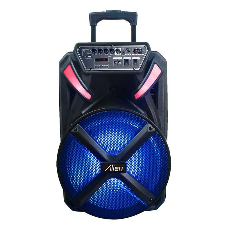 Boxa portabila 15 inch, Accu, BT, FM, USB-Mic 1531 Alien, microfon ...