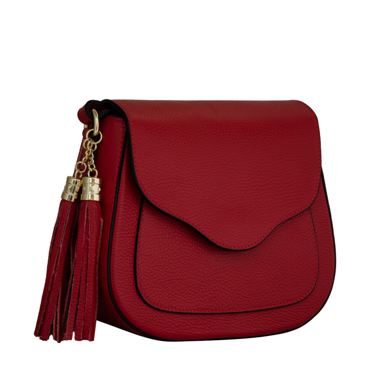 Geanta tip postas din piele naturala Eva Bags,Lia rosu - eMAG.ro