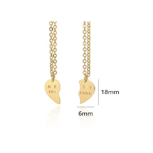 Set 2 lantisoare BFF CLASStitude, best friends forever sub forma de ...