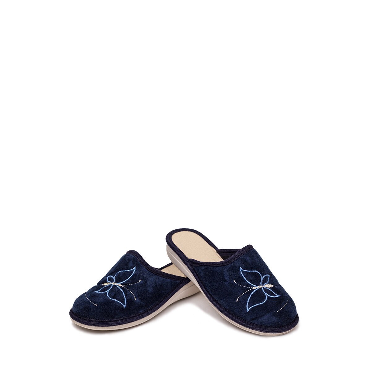 Papuci de Casa Maribon Confort Butterfly Bleumarin, 37 EU - eMAG.ro